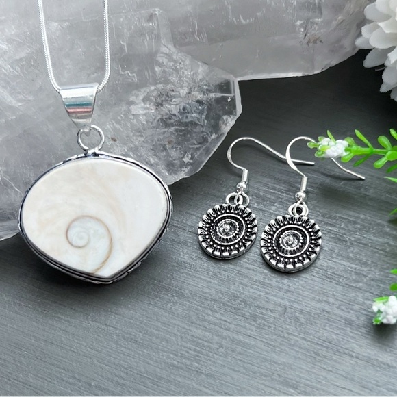 Jewelry | Solid Sterling Silver 925 Chunky Shiva Eye Shell Pendant ...